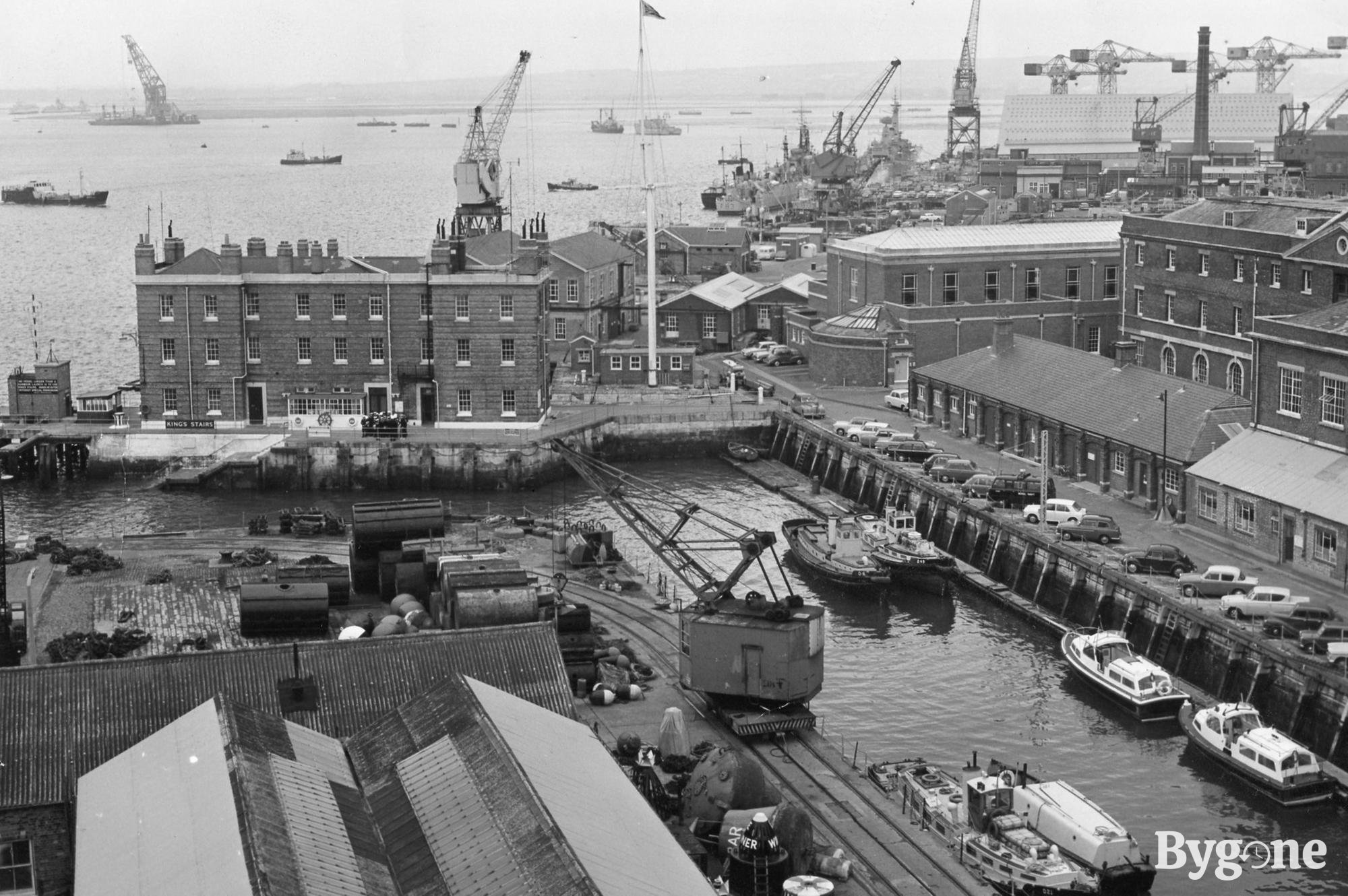 Dockyard, South Camber, Kings Stairs, 1970 | Bygone